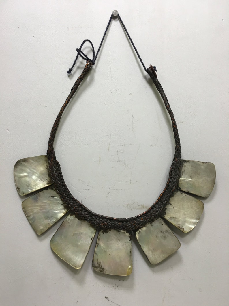 Necklace Philippine Ifugao Tribal Shell Rattan Necklace - Etsy