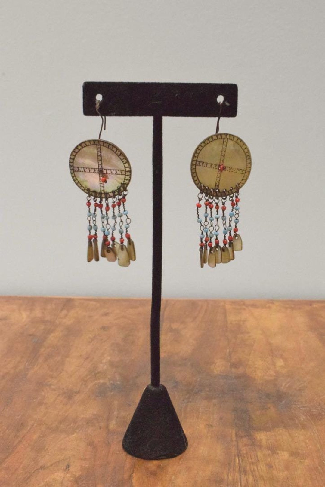 Philippine Ifugao Ilongot Mother of Pearl Earrings - Etsy