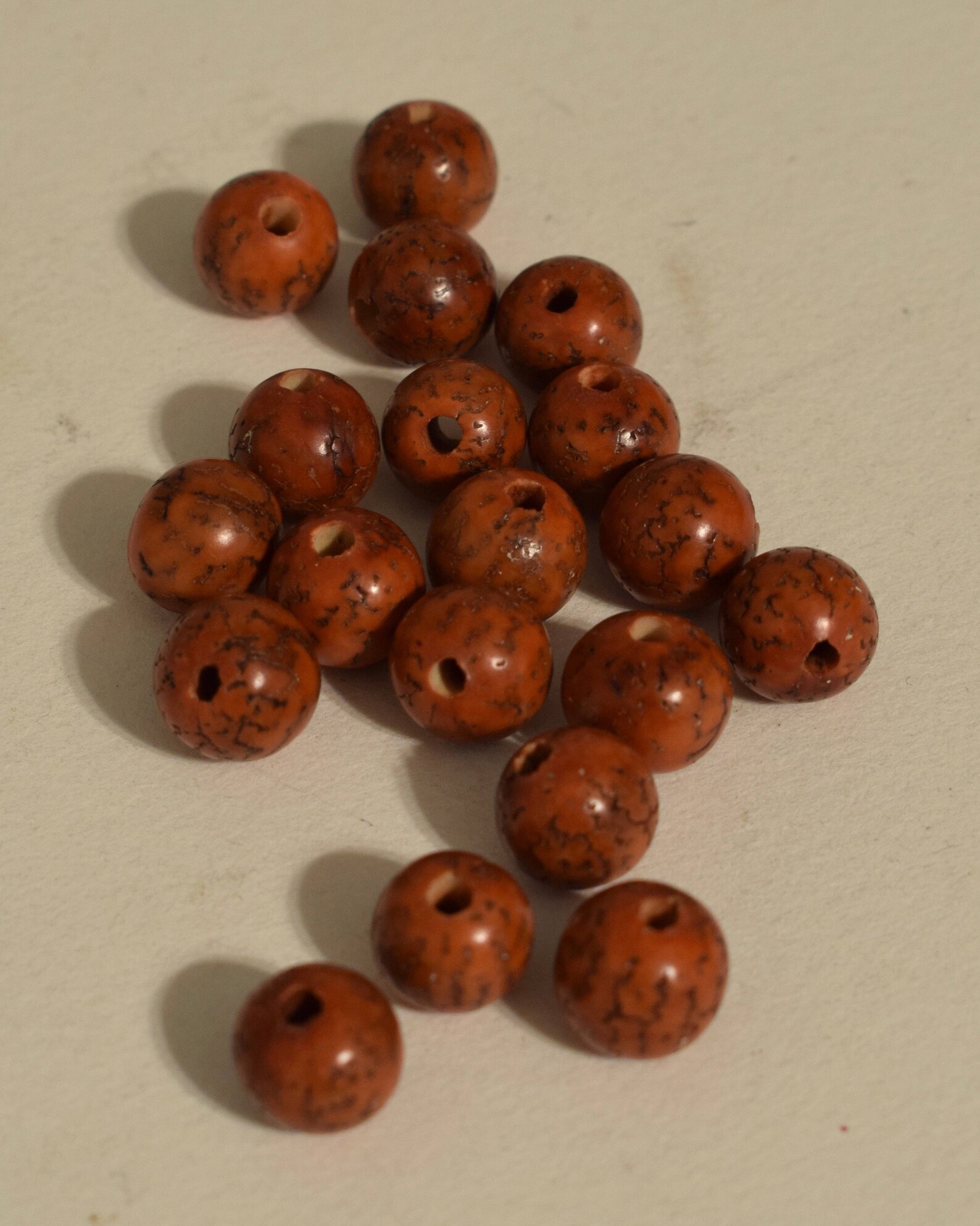 Beads Philippine 10mm Orange Betel Nut Beads Necklace Jewelry - Etsy