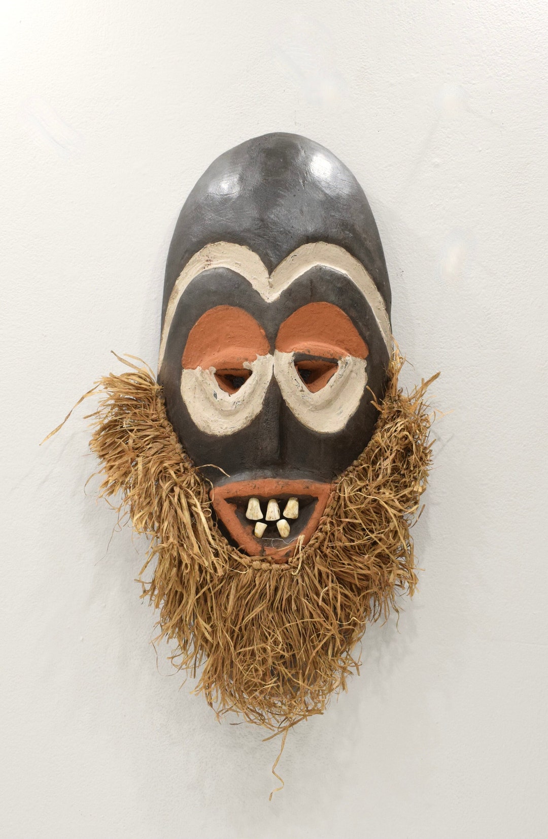 African Mask Malindi Warega Zaire Cows Teeth Mask - Etsy