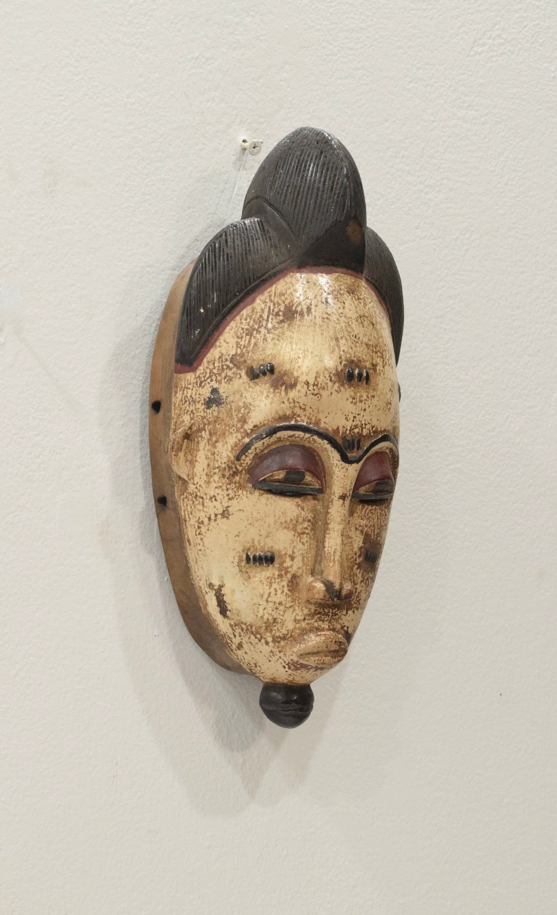 African Mask Wood Crest Baule Tribe Mask - Etsy