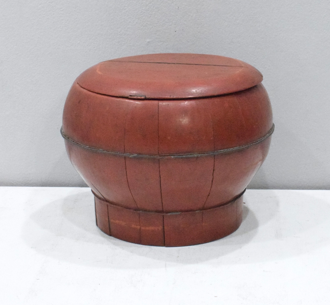 Chinese Antique Lacquer Food Box - Etsy
