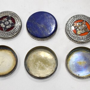 Silver Middle Eastern Circular Box Container - Etsy