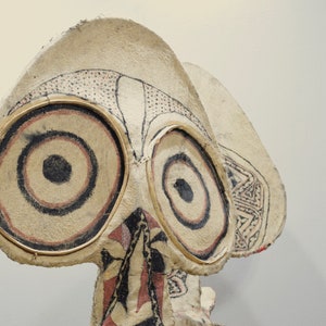 Papua New Guinea Mask Kavat Baining Two Face Dance New Britain Bark ...