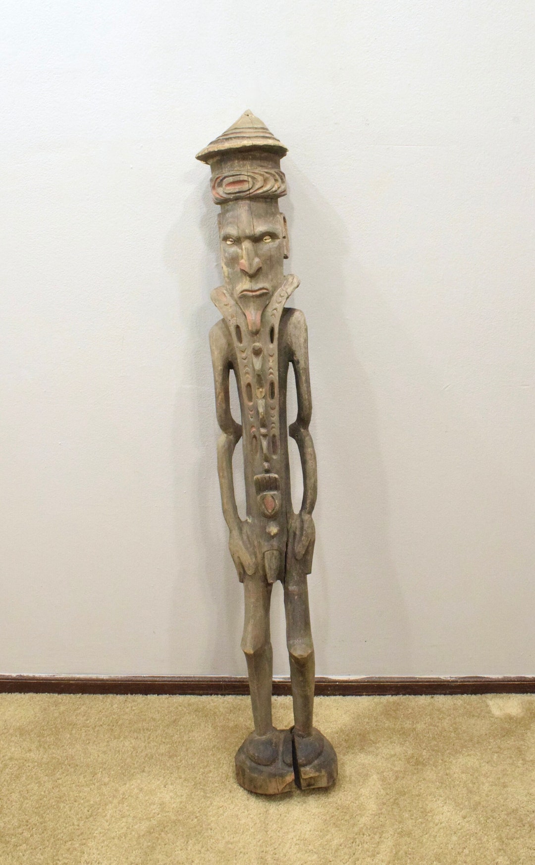 Papua New Guinea Wood Statue Kaminabit Village - Etsy