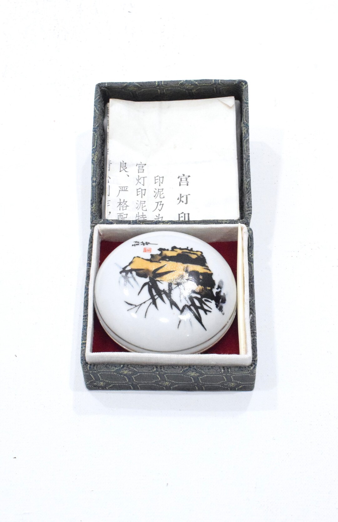 Craft Chinese Chop Cinnabar Stamp Ink Pad - Etsy