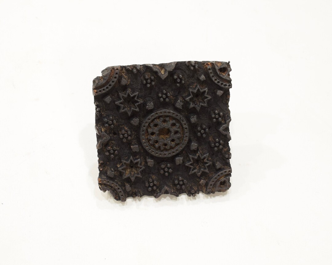 India Wood Block Ink Stamp Hand Carved Design - Etsy