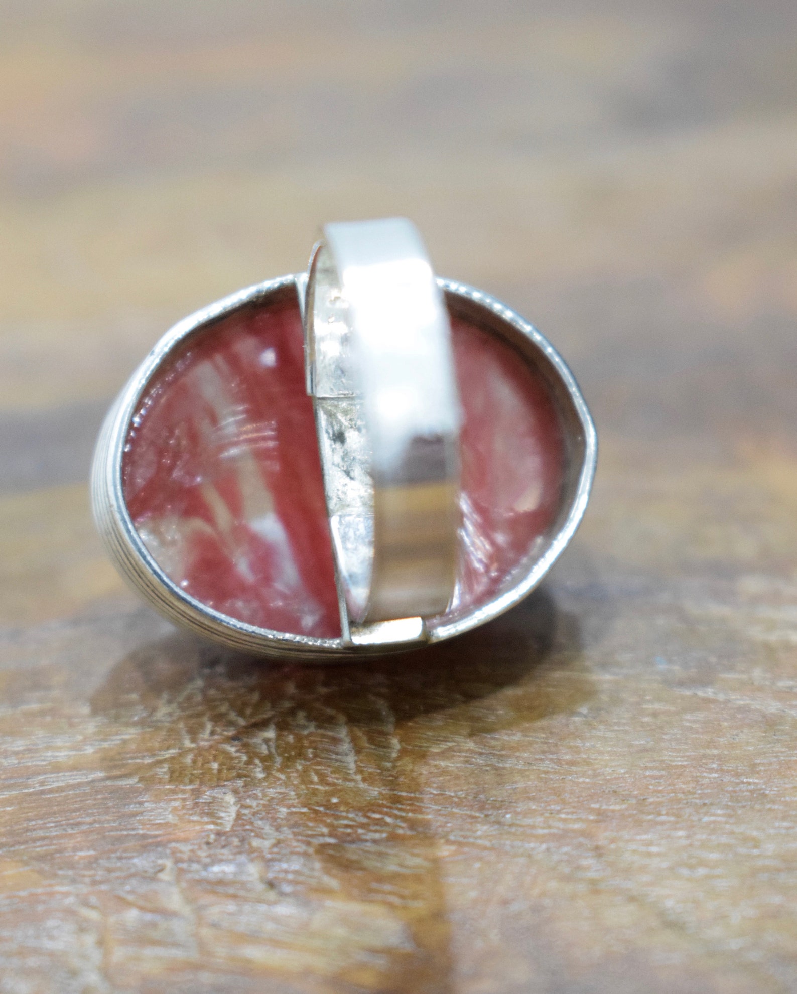 Ring Sterling Silver Cherry Quartz Stone Ring - Etsy