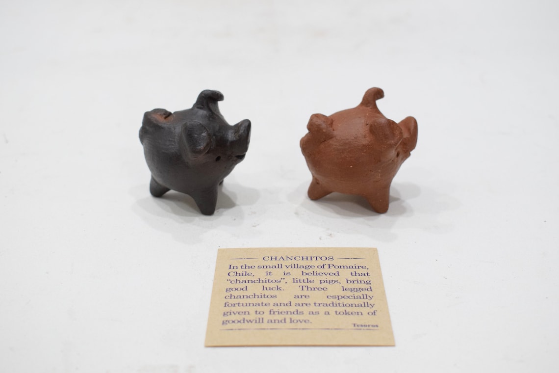 Pig Three Legged Chilean Good Luck Pig - Etsy