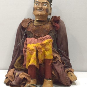 Burmese Puppet Folk Art Puppet Life Size Marionettes Wood Festivals ...