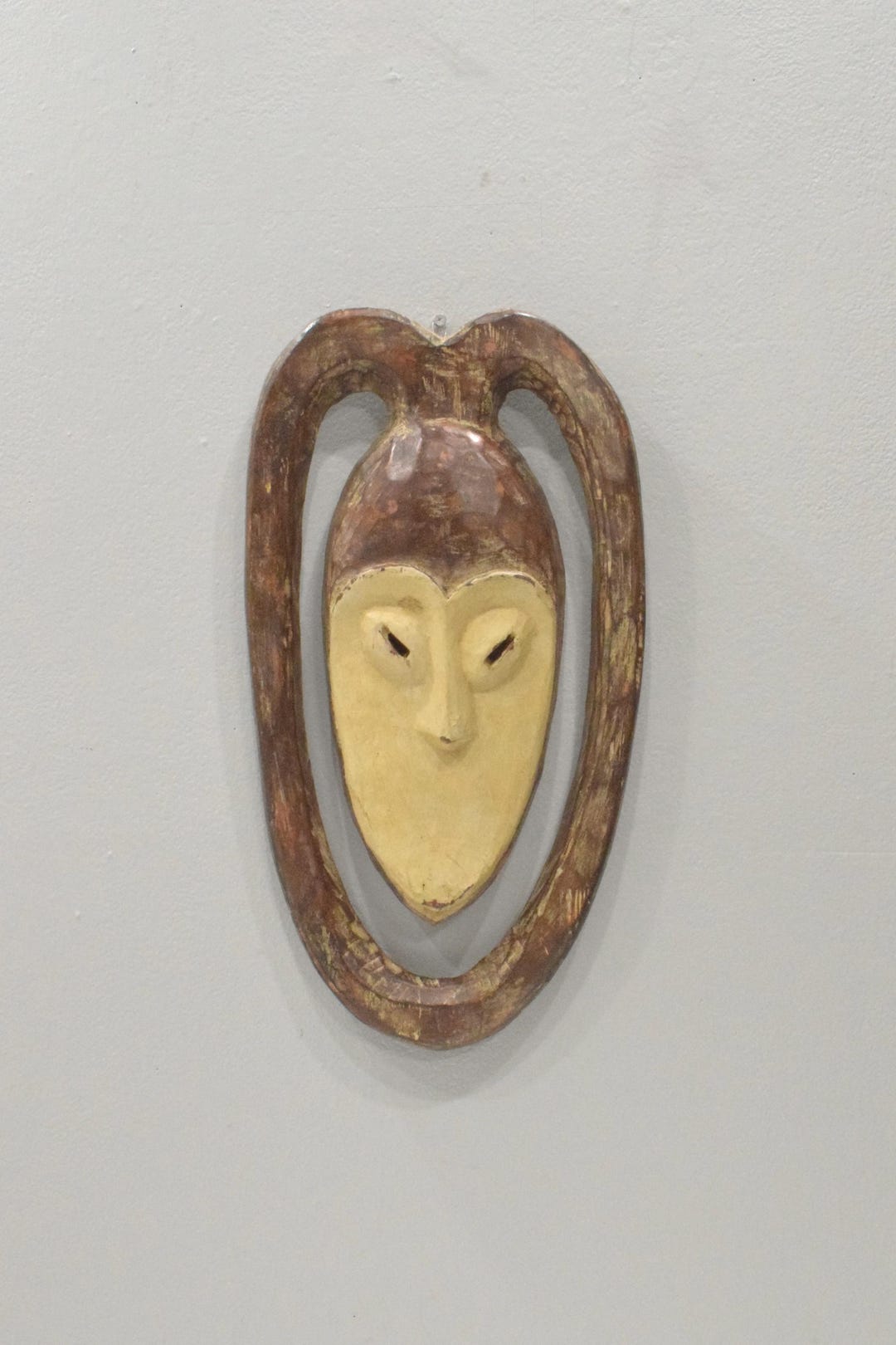 African Kwele Plank Mask Gabon Initiation Mask - Etsy