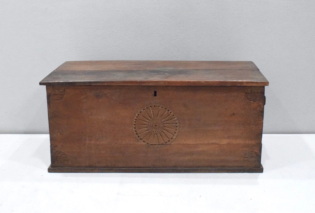 Indonesian Vintage Carved Wood Chest Java - Etsy