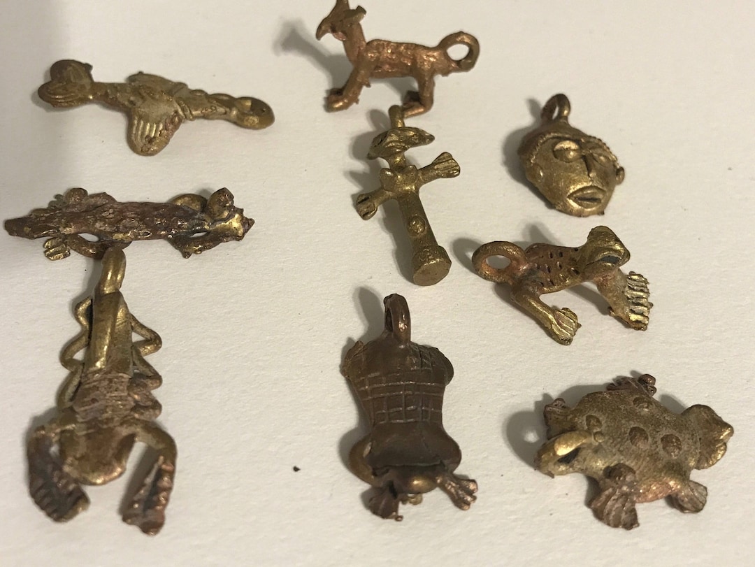 African Bronze Charms Cast Animals Ghana Charms - Etsy