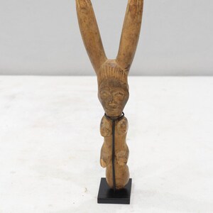 African Slingshot Baule Tribe Carved Wood Figure Ivory Coast - Etsy