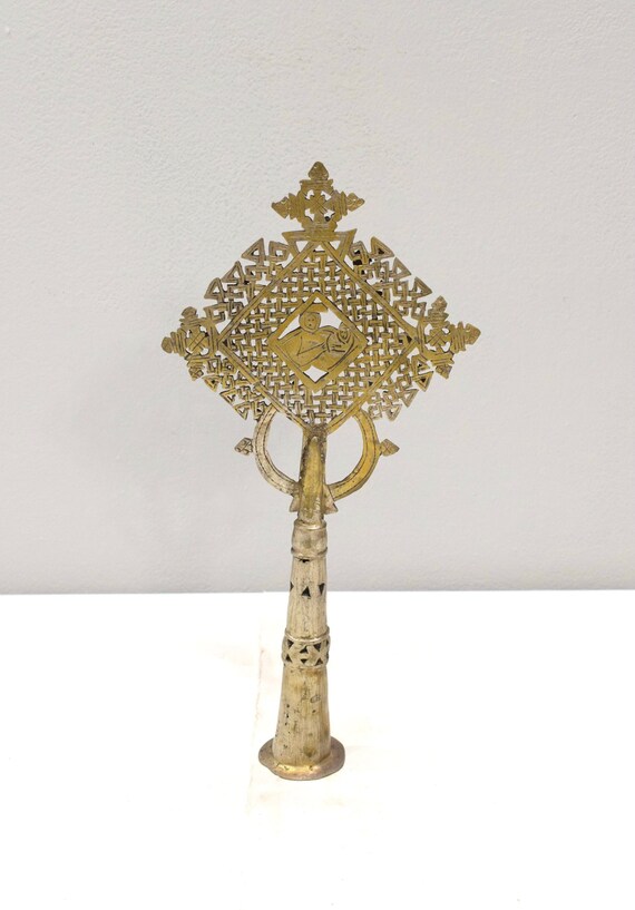 African Silver Coptic Cross Scepter Ethiopia - Etsy
