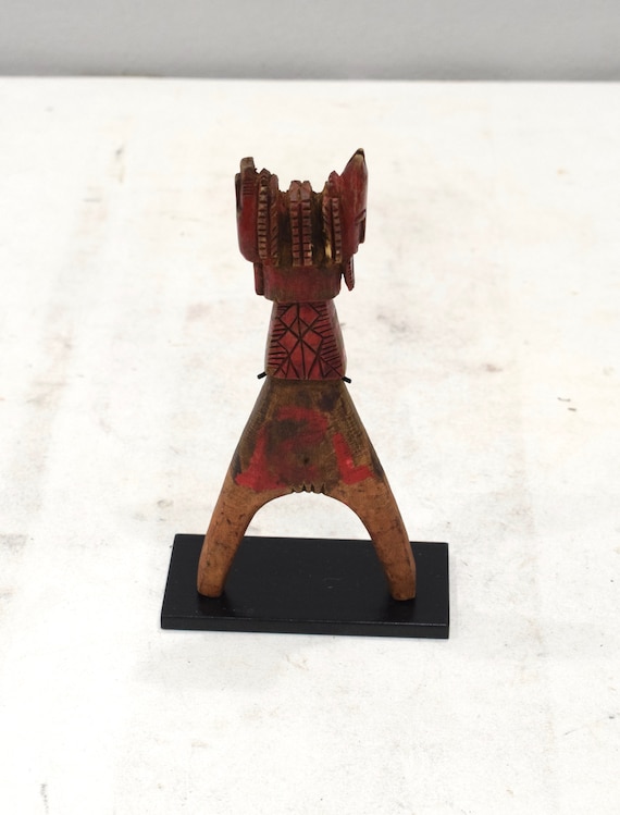 African Slingshot Baule Tribe Carved Wood Figure Ivory Coast | Etsy