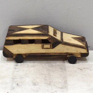 African Sculpture Handmade Car Truck Burnished Wood Tanzania - Etsy