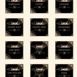 Printable Labels for Organization - Kitchen, Pantry, Apothecary, Spice ...