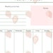 Pastel Strawberry Digital Weekly Planner, Cottagecore, Weekly Planner ...