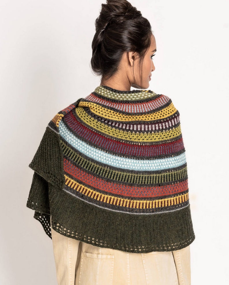 14-color Woolstok Light Shawl Knitting Pattern by Blue Sky - Etsy