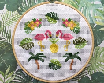 Robot Cross Stitch Kit by Spot Colors Comes With Hoop All - Etsy