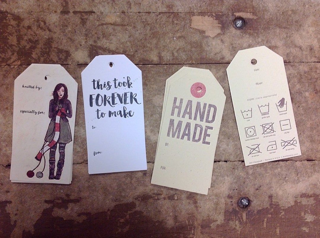Handmade Item Gift Tags - Etsy