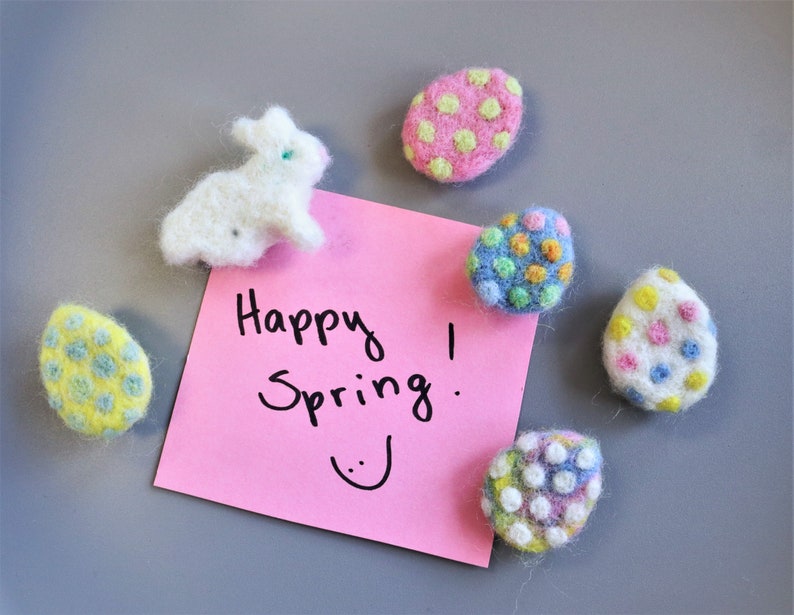 Easter Magnet Needle Felting Kits Instructional Video - Etsy