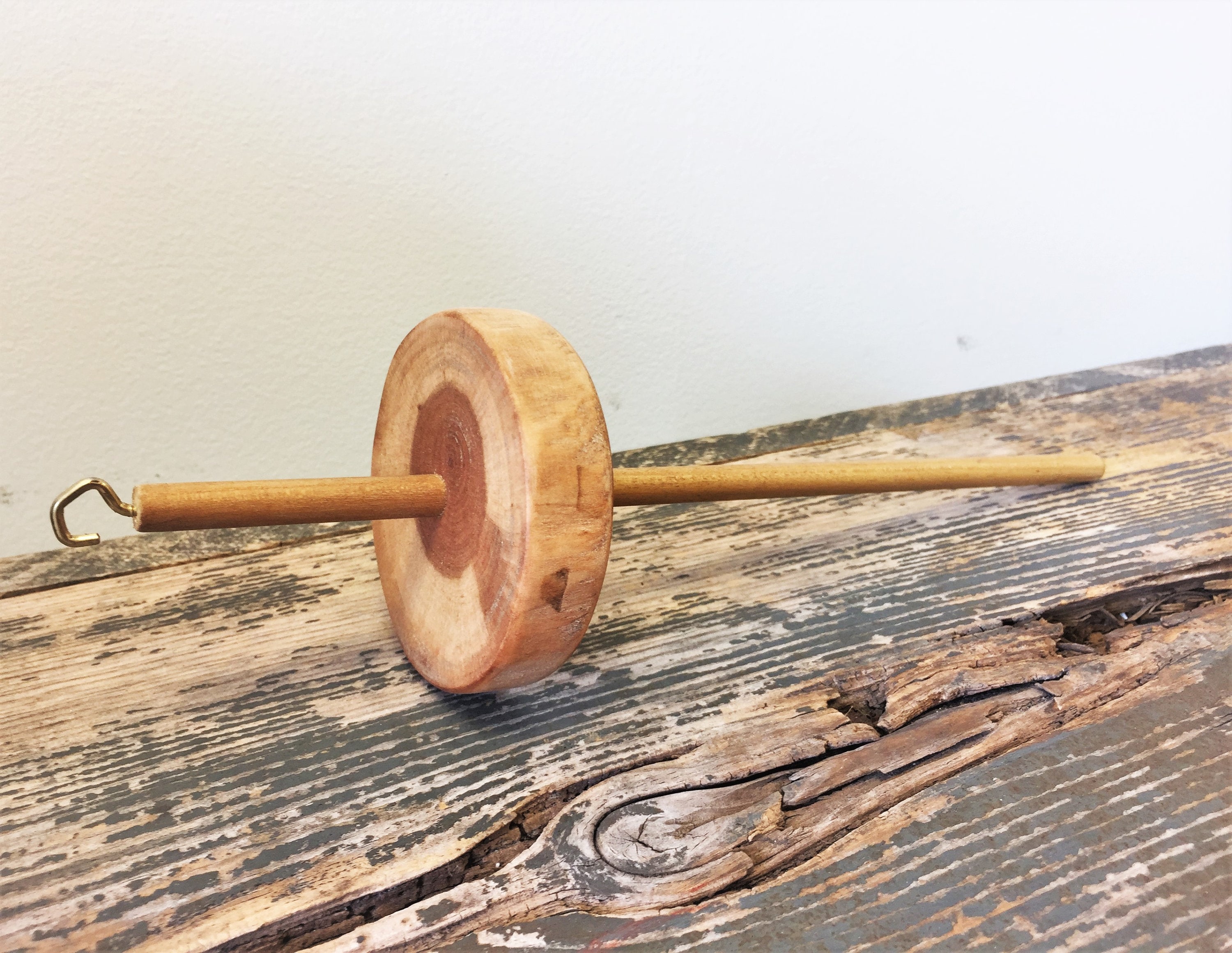 Handmade Rustic Wood Drop Spindle Spin Your Own Yarn Fiber - Etsy