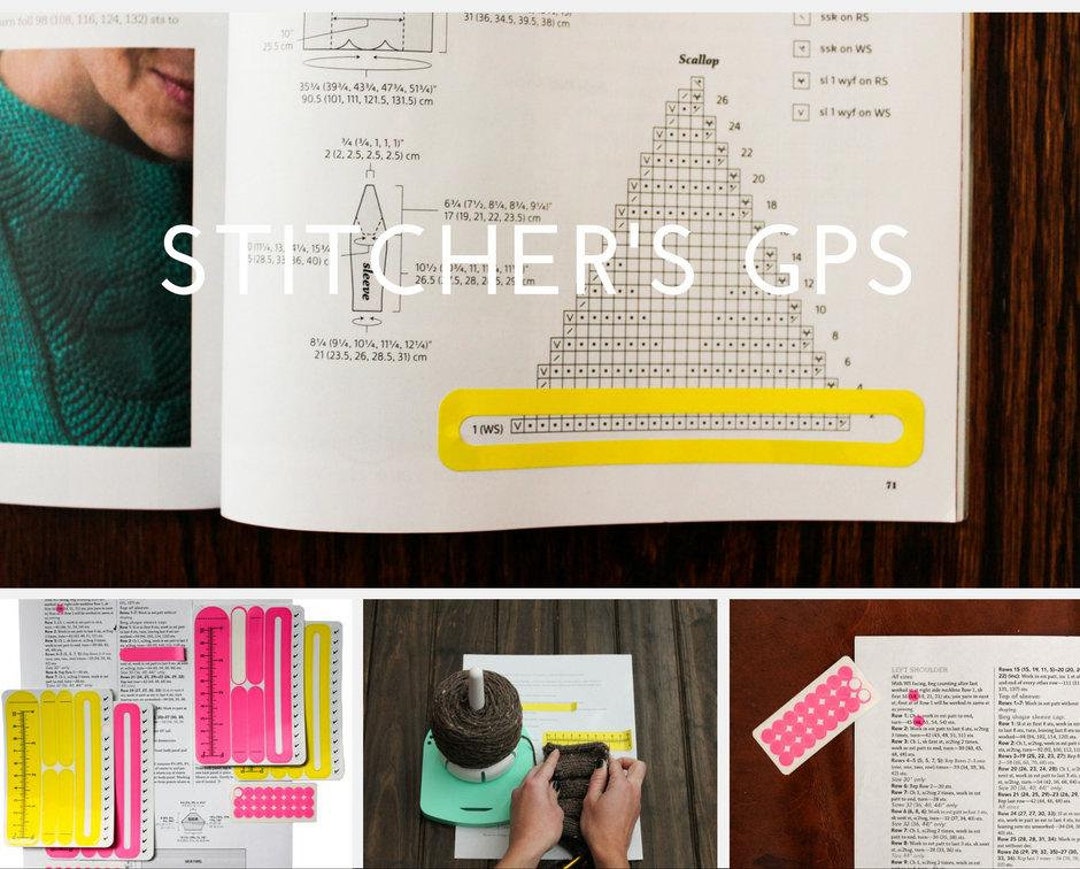 Stitcher's GPS - Highlighting Sticker for Knitting, Crochet, & Cross ...