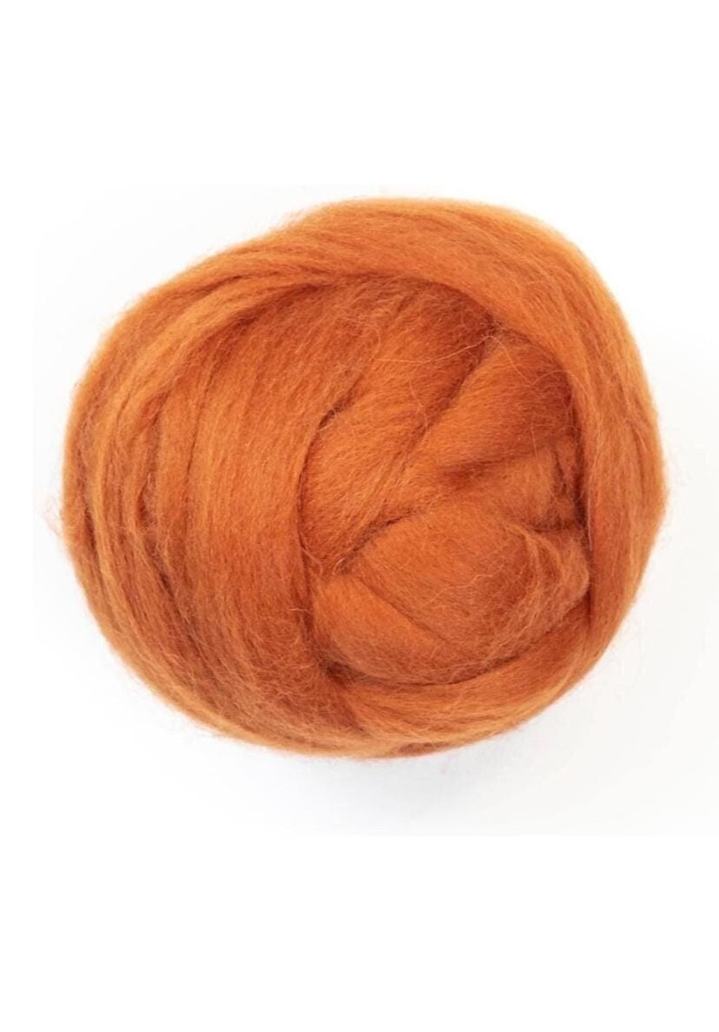 Natural Wool Roving in Ochre - Etsy