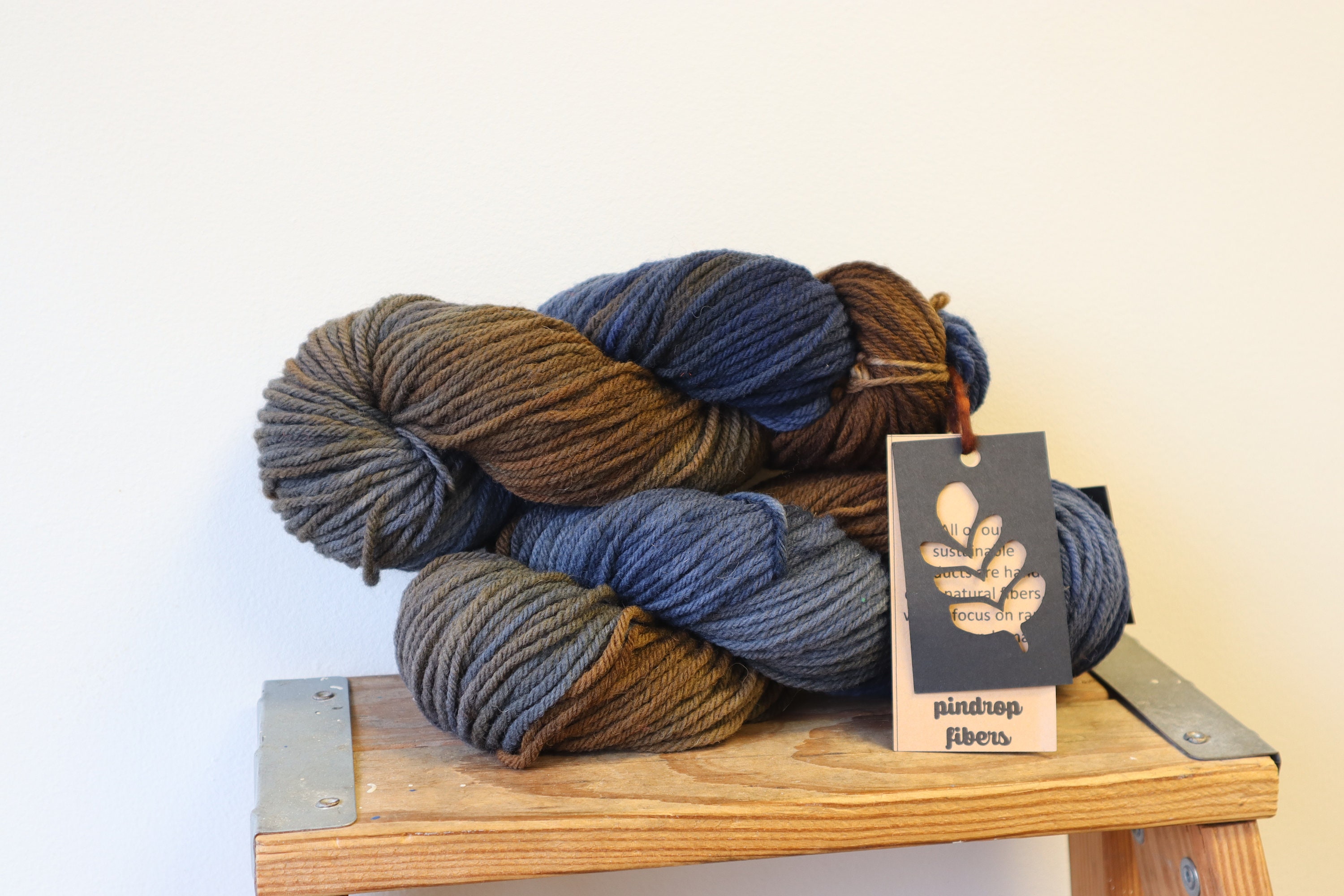 Sorcha in Denim & Corduroy - Pindrop Fibers - Hand Dyed Southdown Wool ...