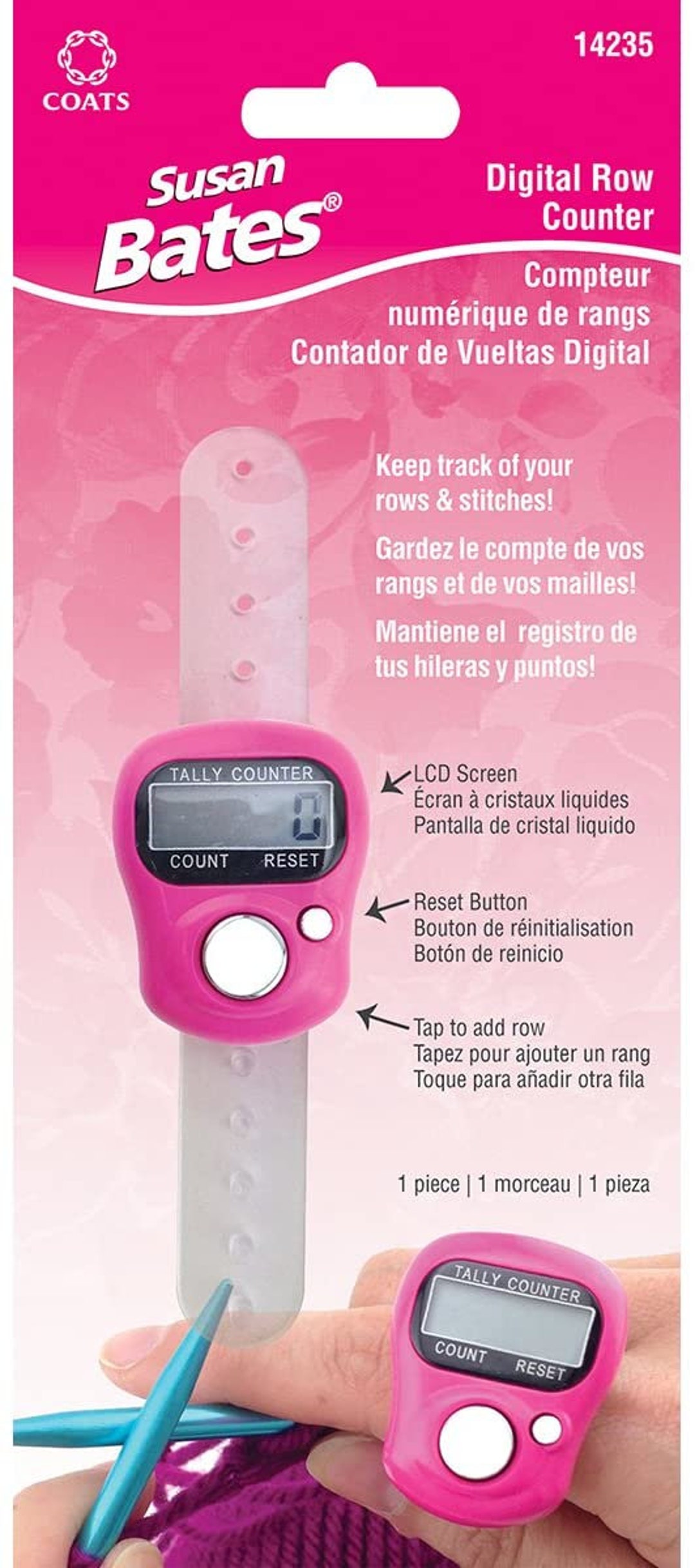 Digital Row Counter Ring for Knitting and Crochet - by Susan Bates - Etsy