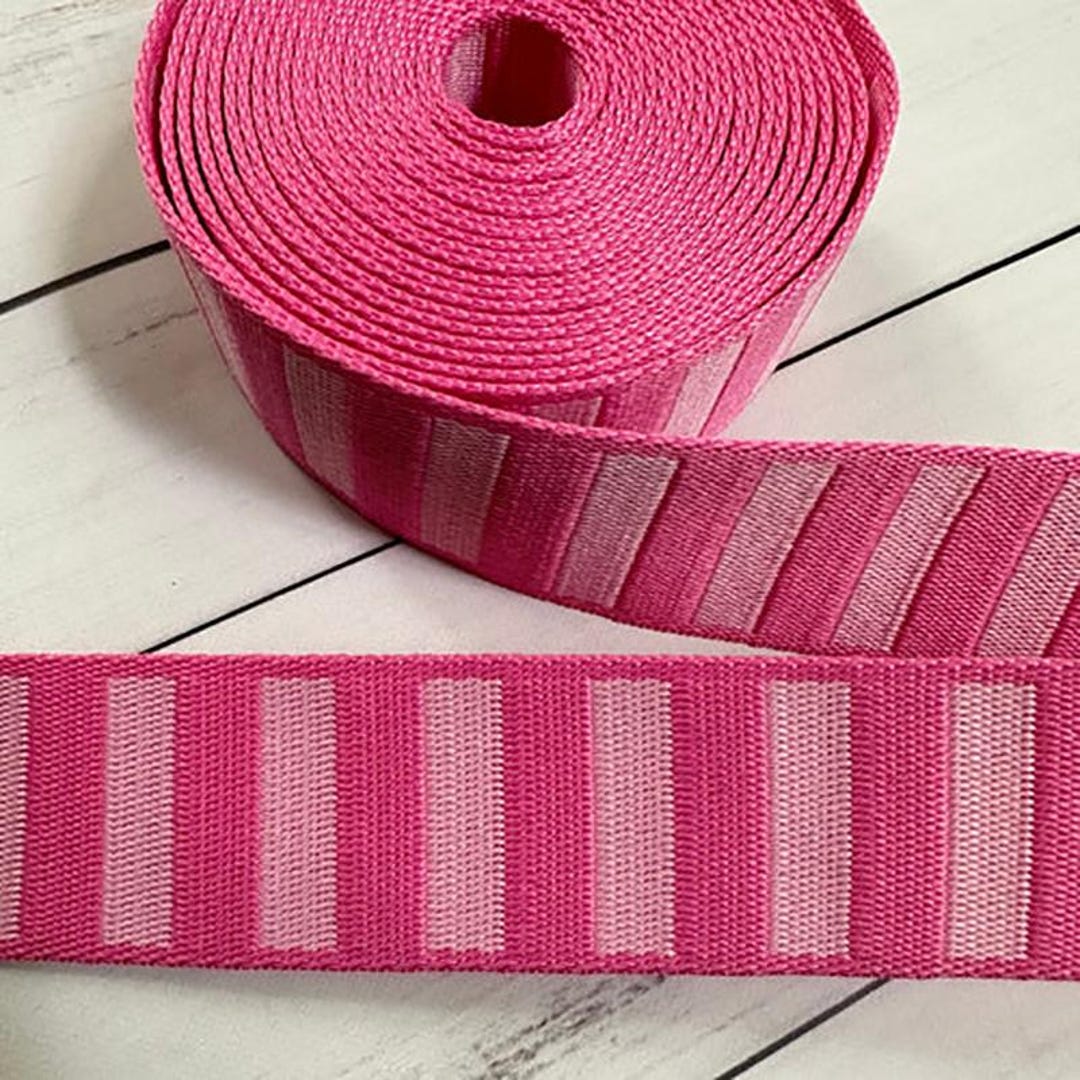 Bold Stripe Webbing - Flamingo - Stitch Supply - Etsy