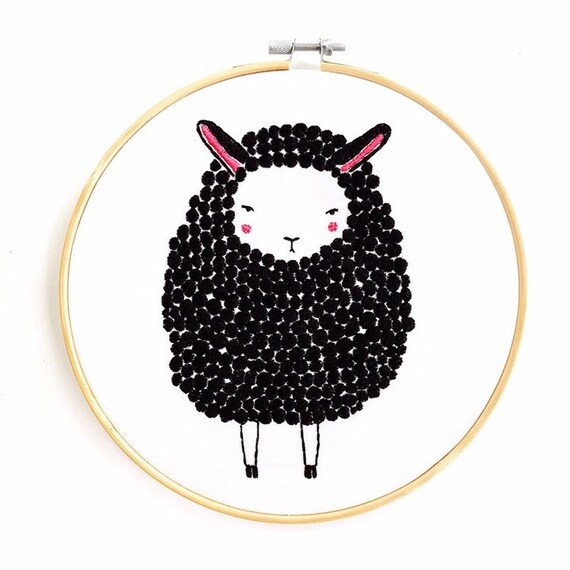 Black Sheep Embroidery Embroidery Sampler Gingiber Comes - Etsy