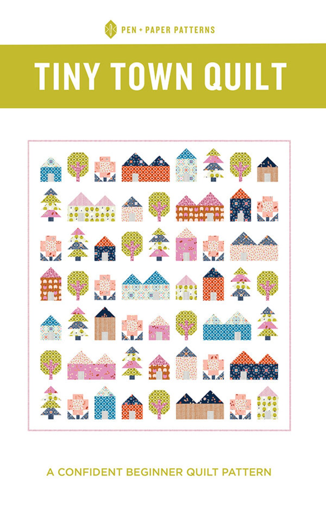 Tiny Town Quilt Pattern - Paper Sewing Pattern by Pen and Paper ...