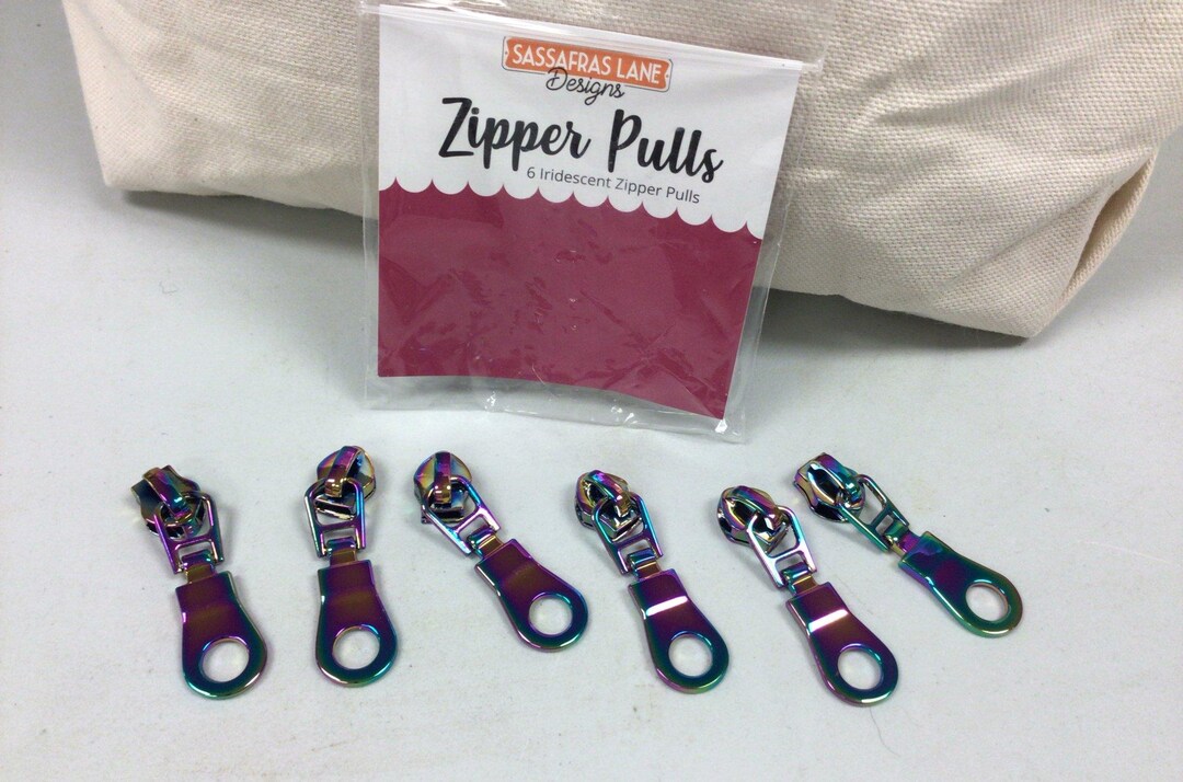 Iridescent Donut Hole Zipper Pulls 6 Pack by Sassafras Lane - Etsy