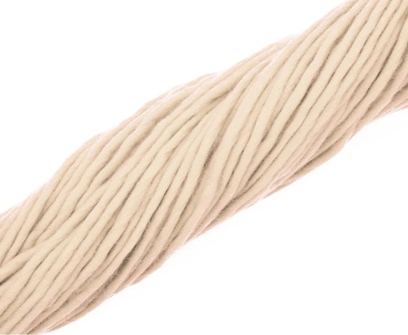 Chubbs in Eggshell Single Ply Merino Wool Super Chunky - Etsy