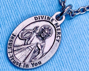 Divine Mercy Necklace | Etsy