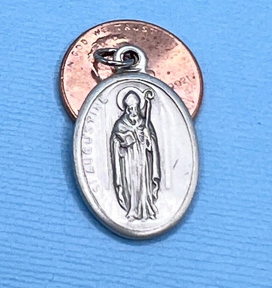 Saint Augustine Medal Patron Saint of Brewers Printers Theologians - Etsy