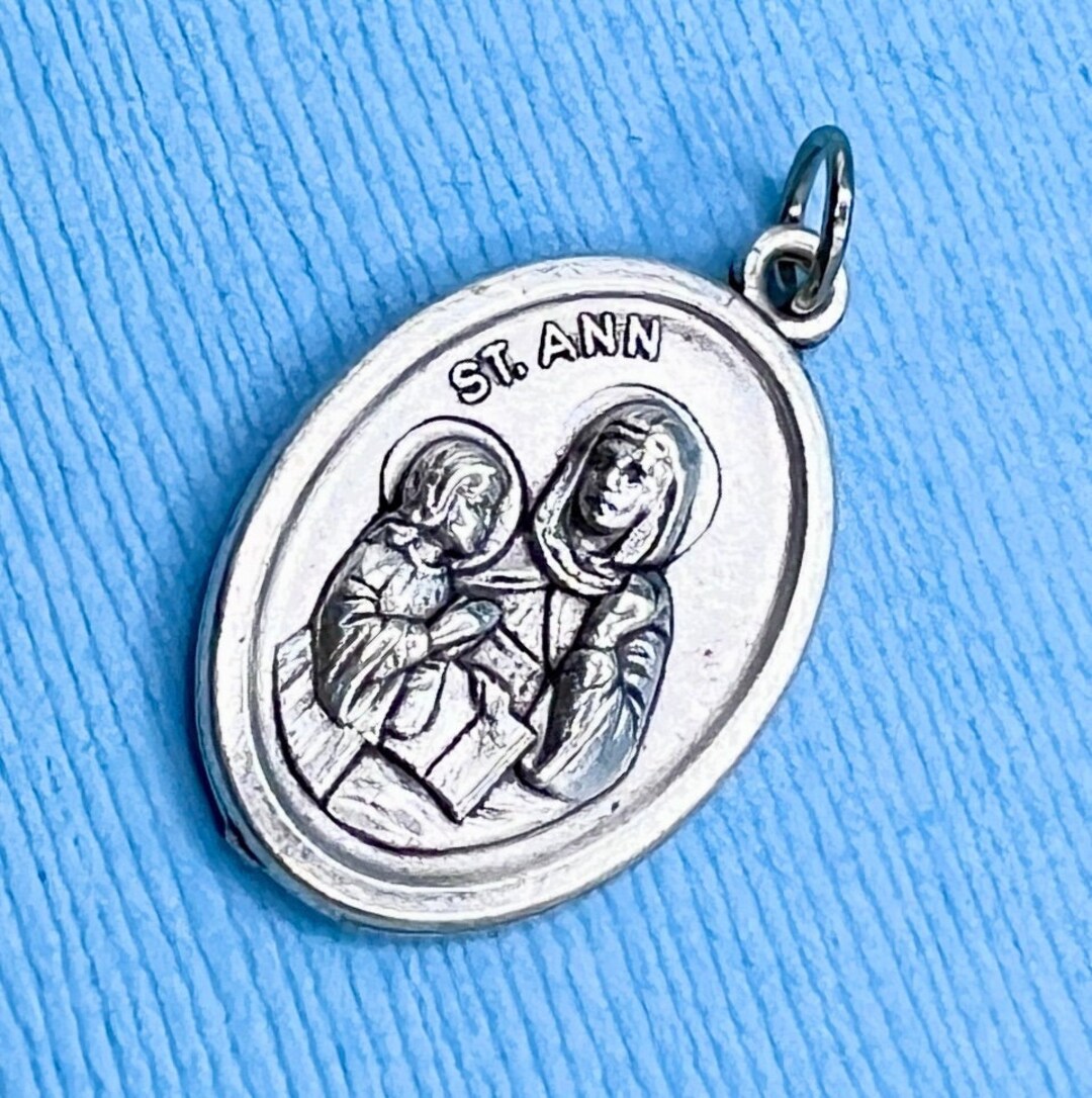 Saint Ann Medal Patron Saint of Unmarried Women Housewives Grandmothers ...
