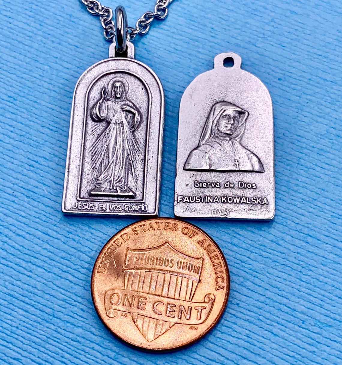 Divine Mercy Necklace St Faustina Kowalska Necklace Divine | Etsy