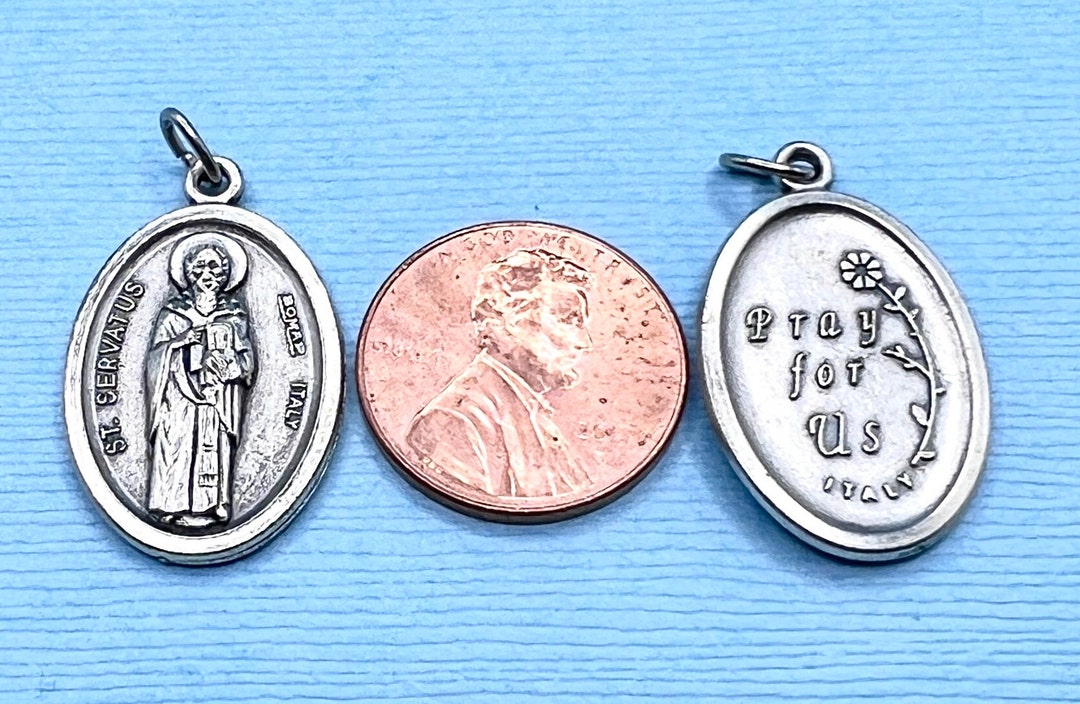 Saint Servatus Medal Patron Saint of Foot and Leg Ailments Ca Tholic ...