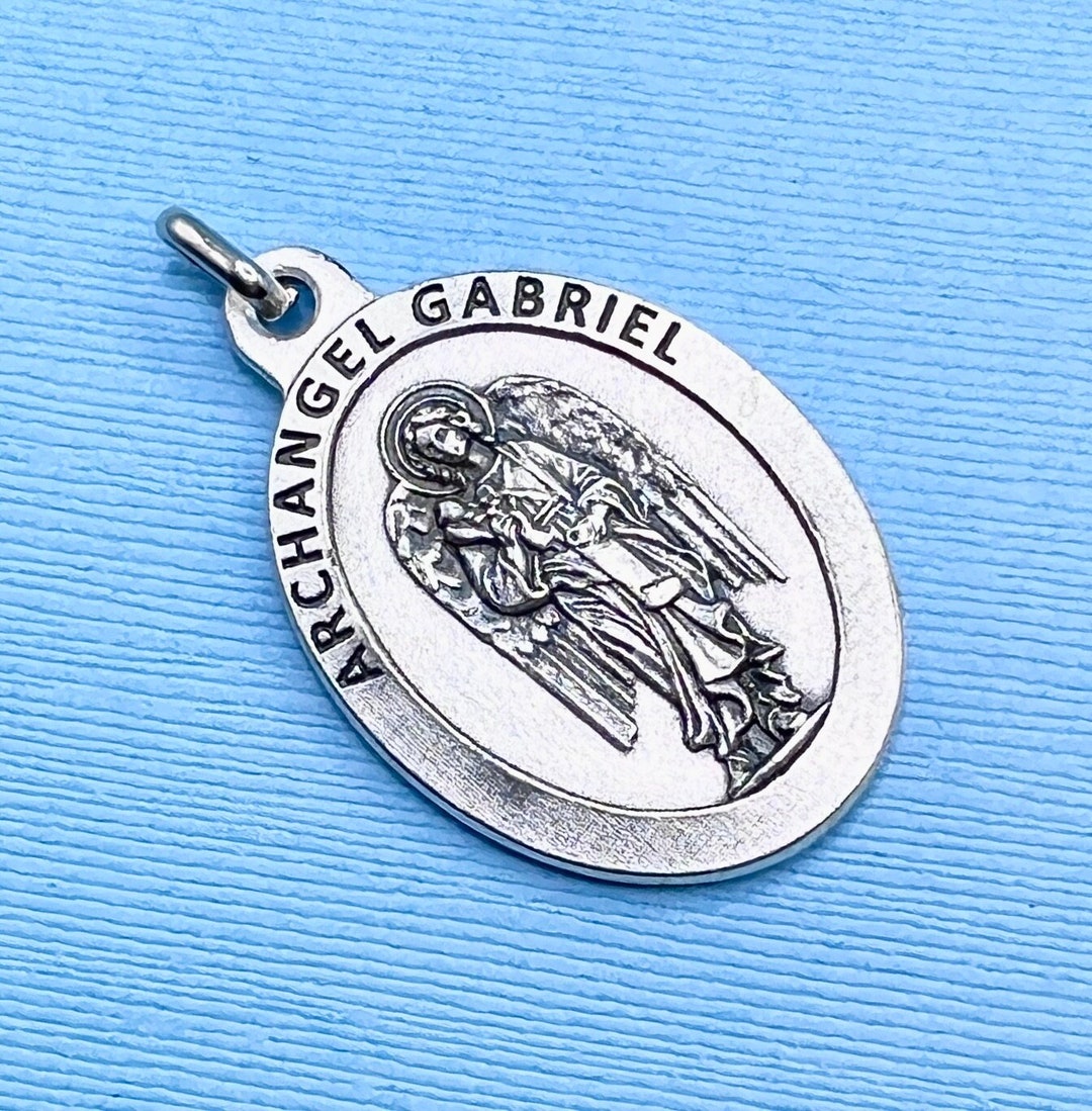 Large Saint Gabriel Medal Patron Saint of Telecommunication Workers ...