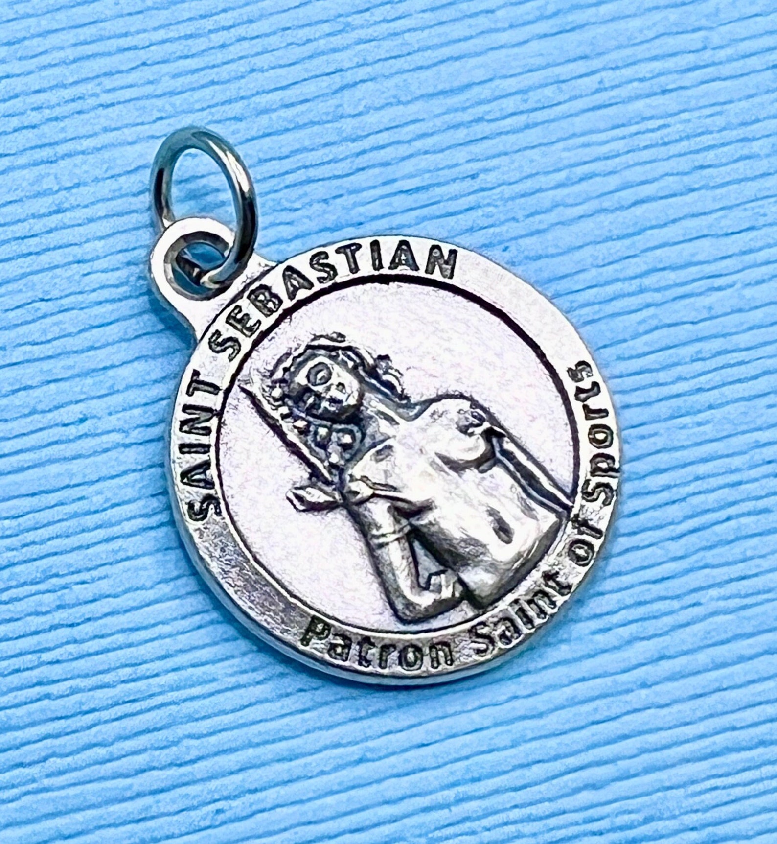 Saint Sebastian Baseball Medal With God All Things Are Possible Medal ...