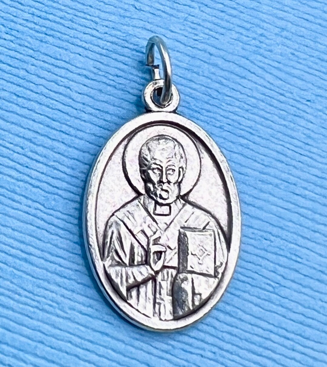 St Nicholas Medal Saint of Sick Children Medal,catholic Jewelry ...