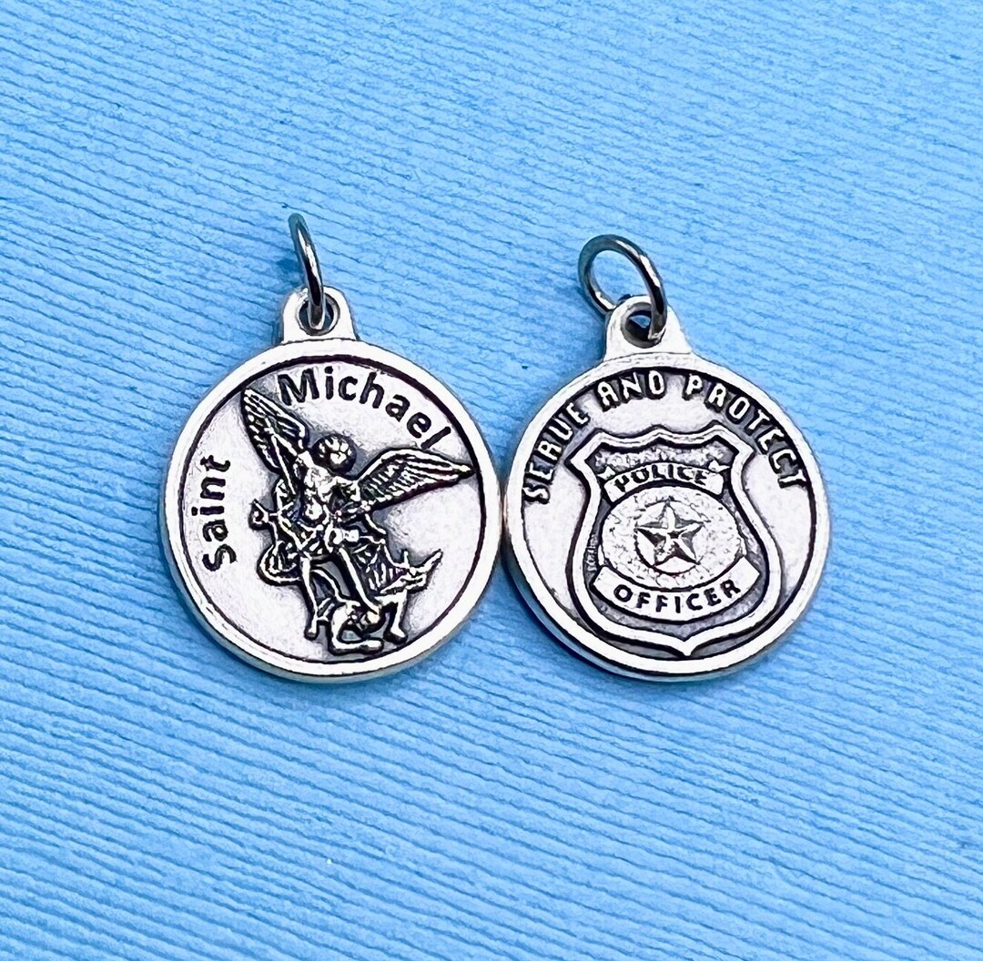 Saint Michael Police Medal Patron Saint of Police Officers Military ...