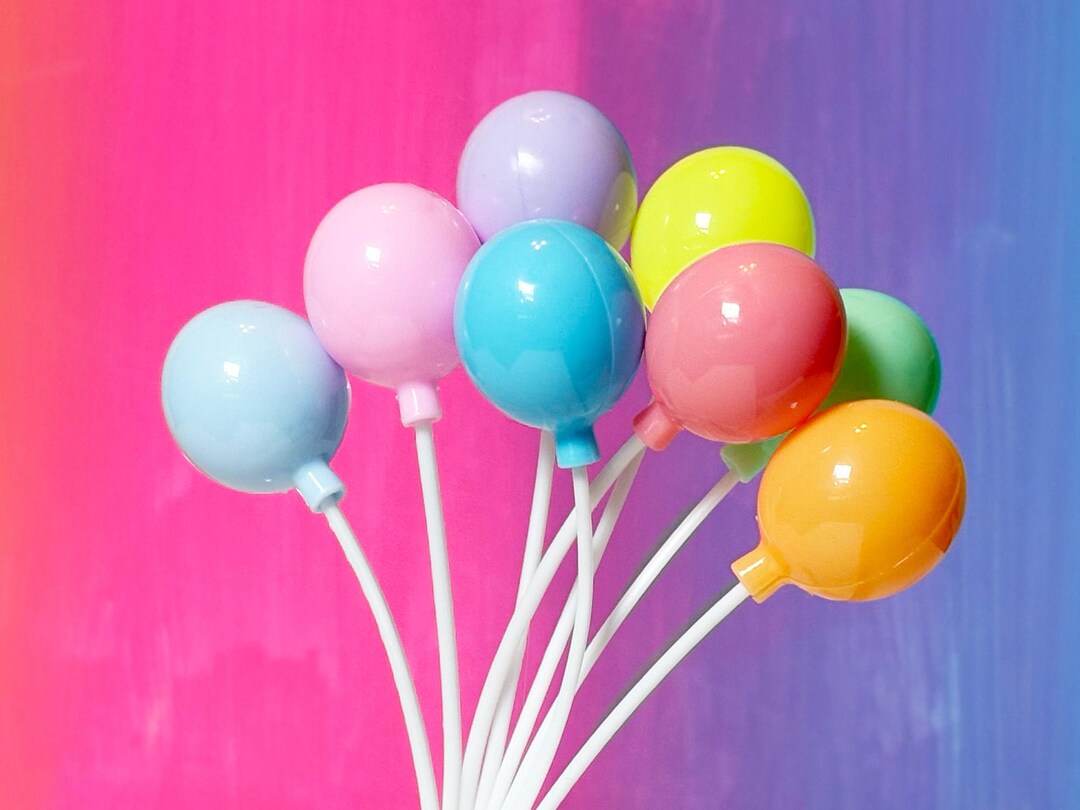 Mini Balloons Miniature Balloons Balloons for Figurines Cupcake Toppers ...