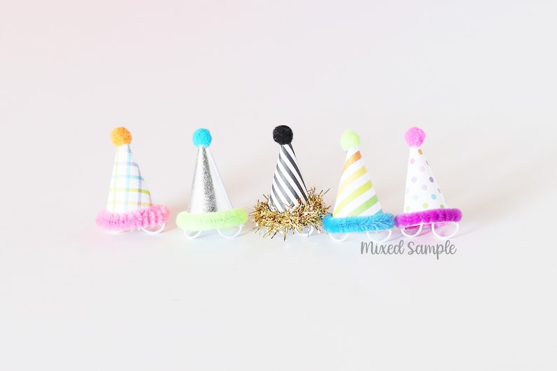 Mini Party Hats Party Animal Mini Party Hats Figurine - Etsy