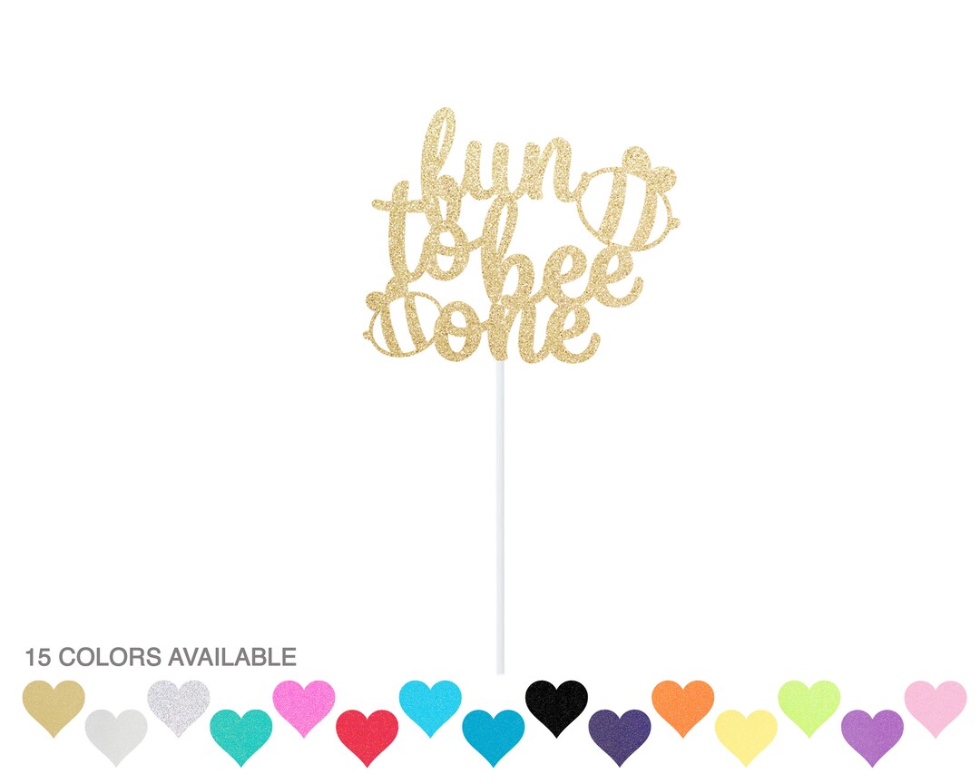 Fun to Bee One Bee Cake Topper - First Birthday Cake Topper - First ...