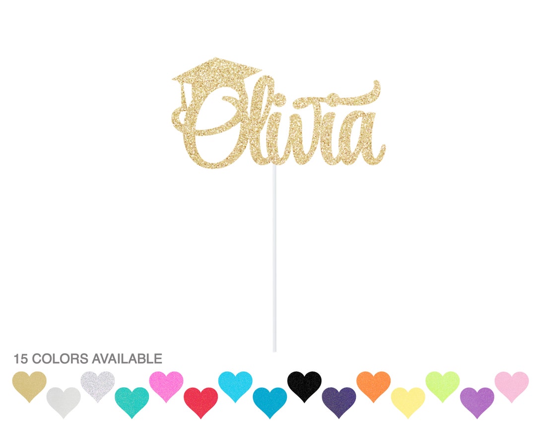 Custom Graduation Cake Topper Name Personalized Class of 2020 - Etsy